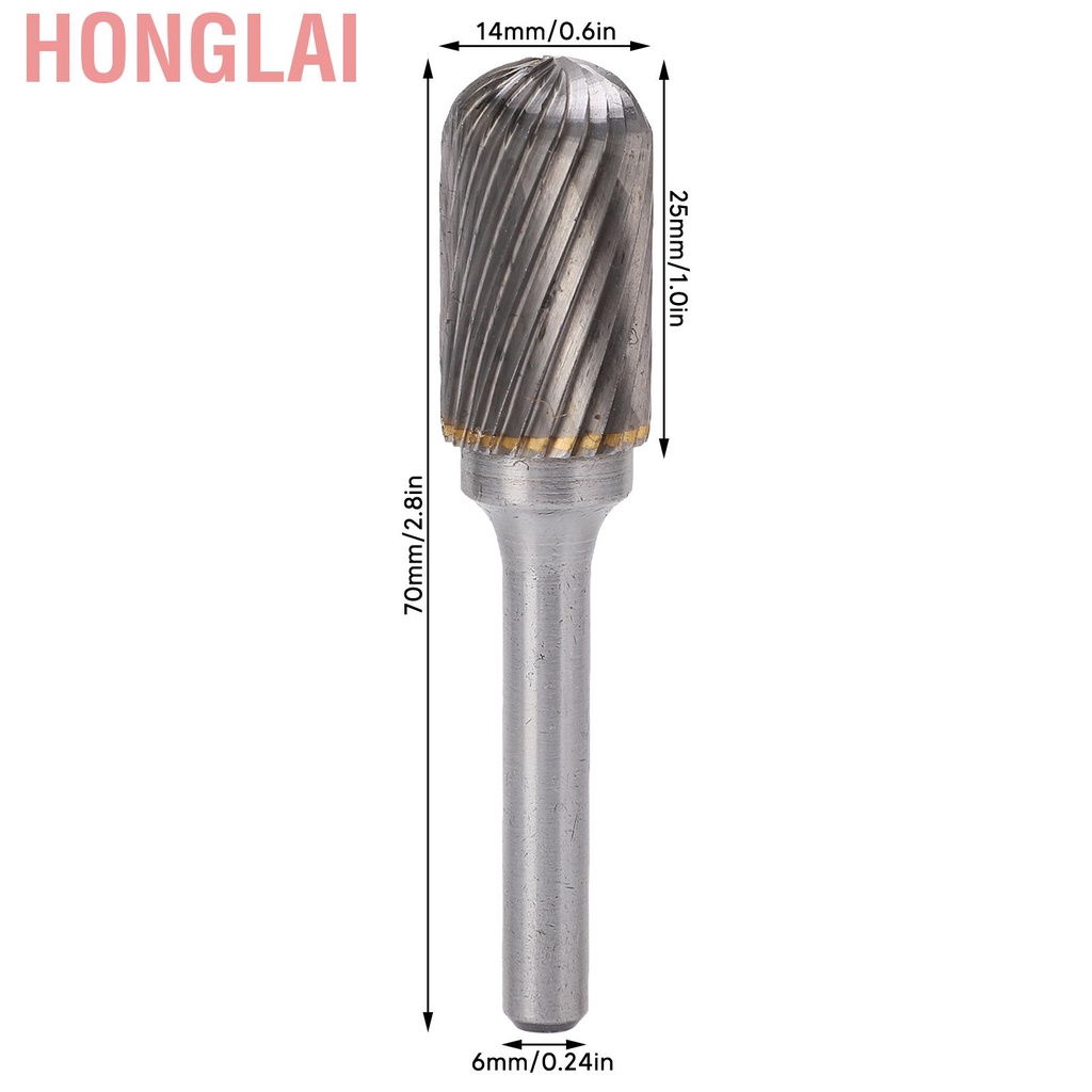 Honglai Carbide Burr Rotary File Single Cut Die Grinder Tool for Metal ...
