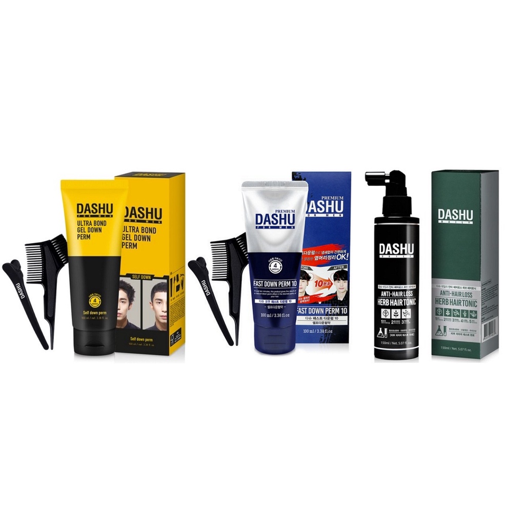 DASHU Premium Ultra Bond Gel Down Perm 100ml, Daily Herb Hair Tonic ...