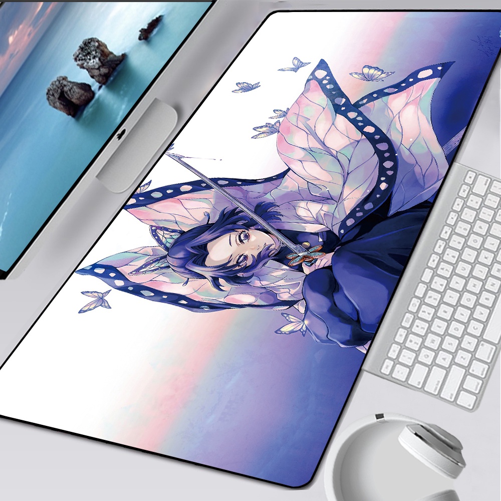 Anime Demon Slayer Gaming Large Locked Mouse Pad HD Print Computer ...
