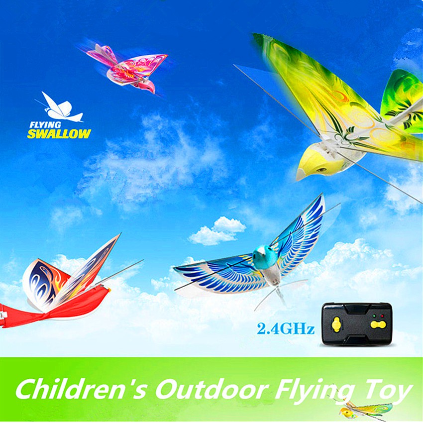 RC Flying Bird 2.4G Remote Control Animal E-Birds Parrot Phonenix ...