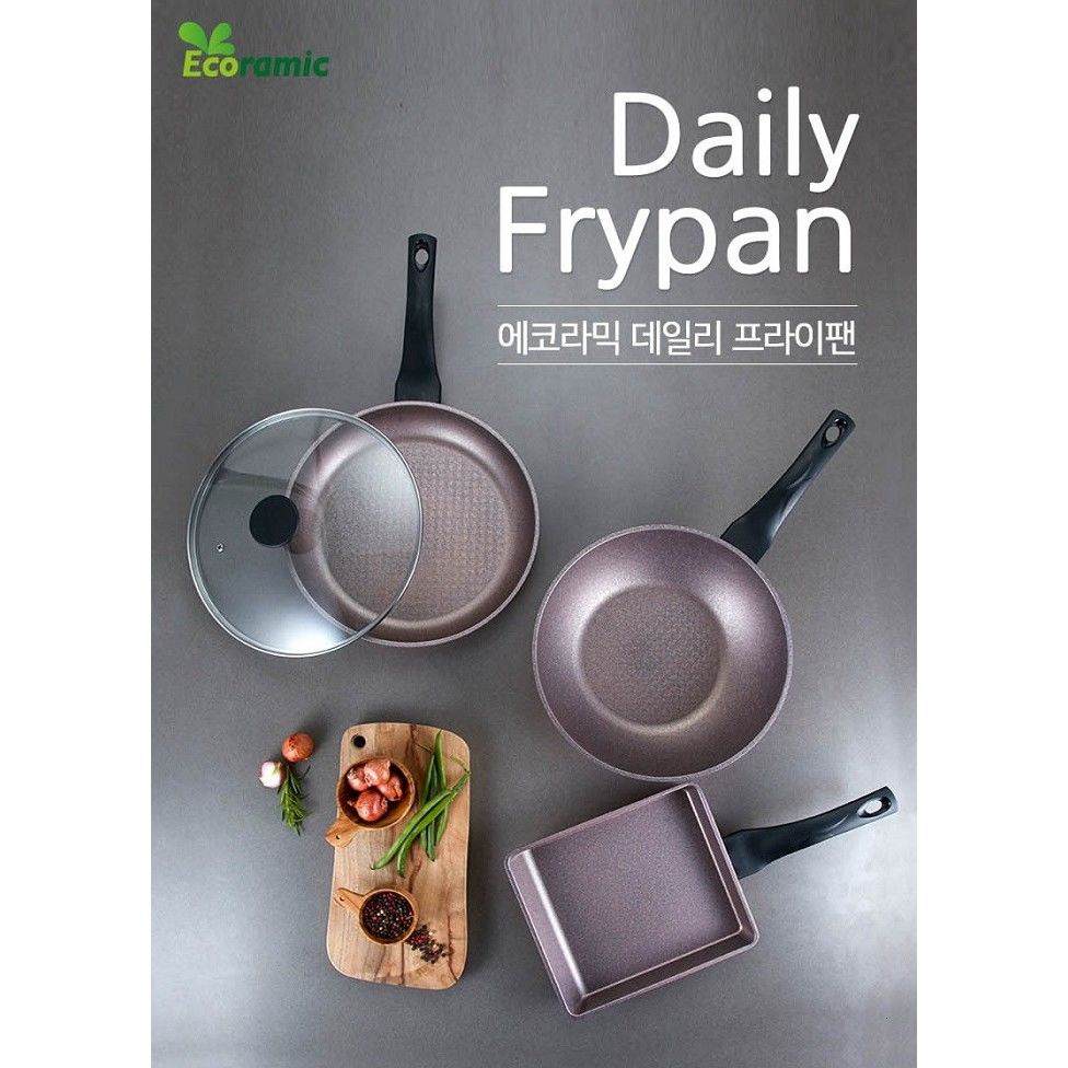 Original Ecoramic LCH store Korean Non-Stick Coating Daily Frying Pan ...