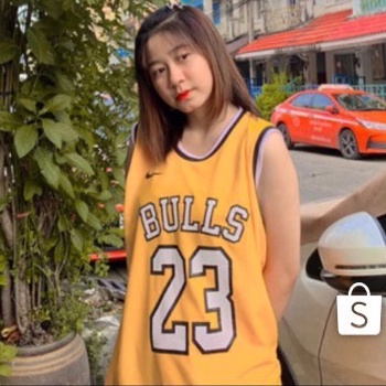 เสื้อบาส ชายหญิง ฟรีไซส์ SMLXL ใส่ได้ ทรงโอเว่อร์ไซส์ตัวใหญ่ (รอบอกยืดได้ถึง 36-42 ยาว 29 ...