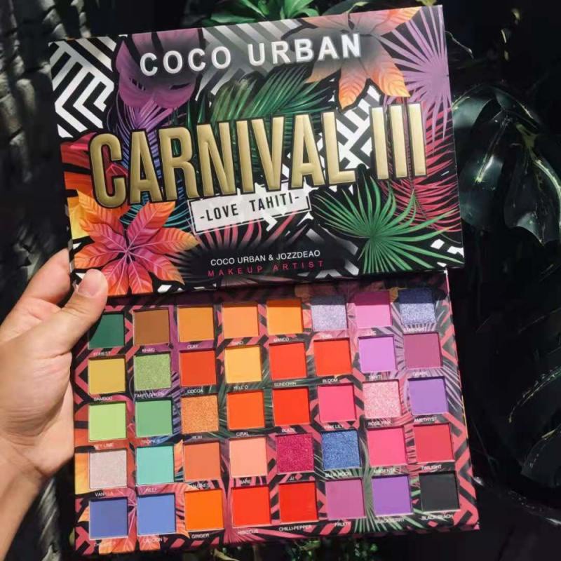 CARNIVAL 40 Blendable Colors Eye Shadow Palette Highly Pigmented Shadow ...