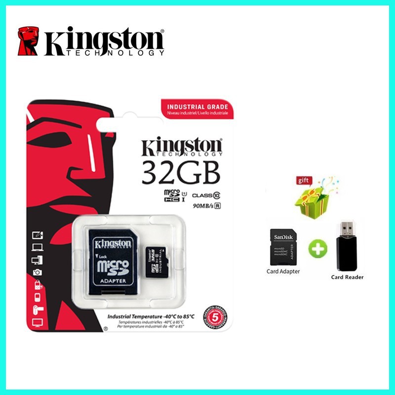 CODFree Send adapter card reader Kingston Micro SD Memory Card 128GB 64GB 32GB 16GB Class10 Mi ...