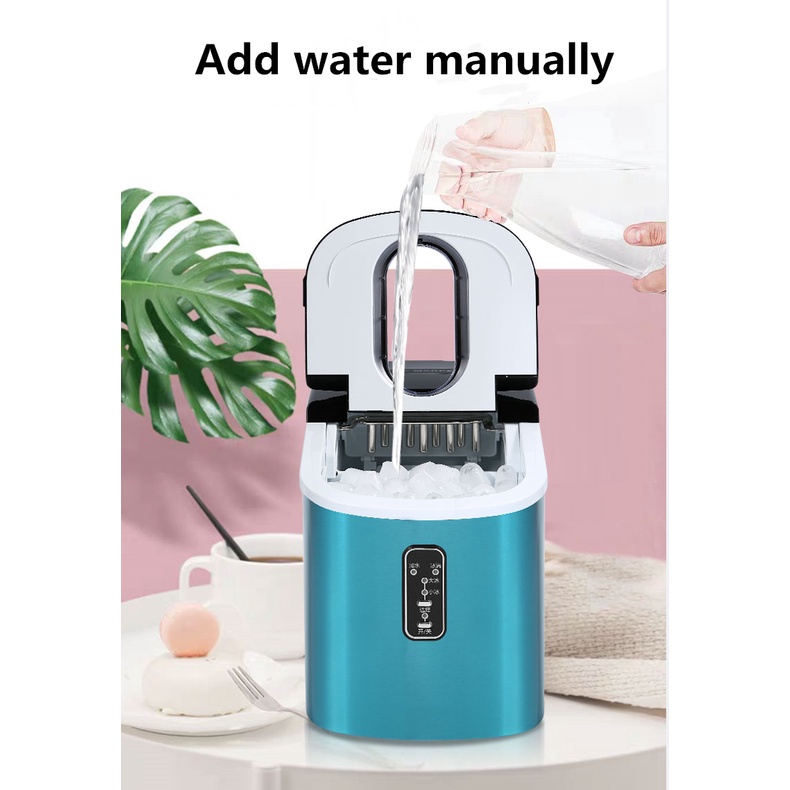 เครื่องทำน้ำแข็งSUSWEETLIFE Ice maker 16KG mini small commercial ...