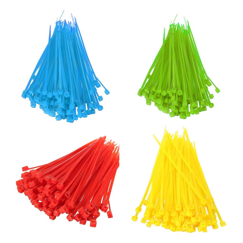 100X 2.5mmx100mm Nylon Cable Wire Zip Ties Cord Wrap Strap ...