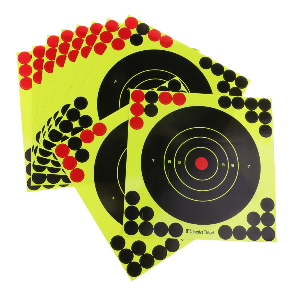 10pcs 20x20cm Shooting Target Paper Adhesive Splatter Sticker Reactive ...
