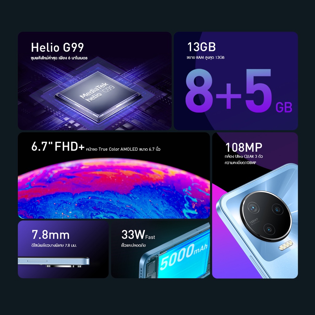 Infinix Note 12 Pro 4G (8GB256GB) - infinix_flagshipstore - ThaiPick