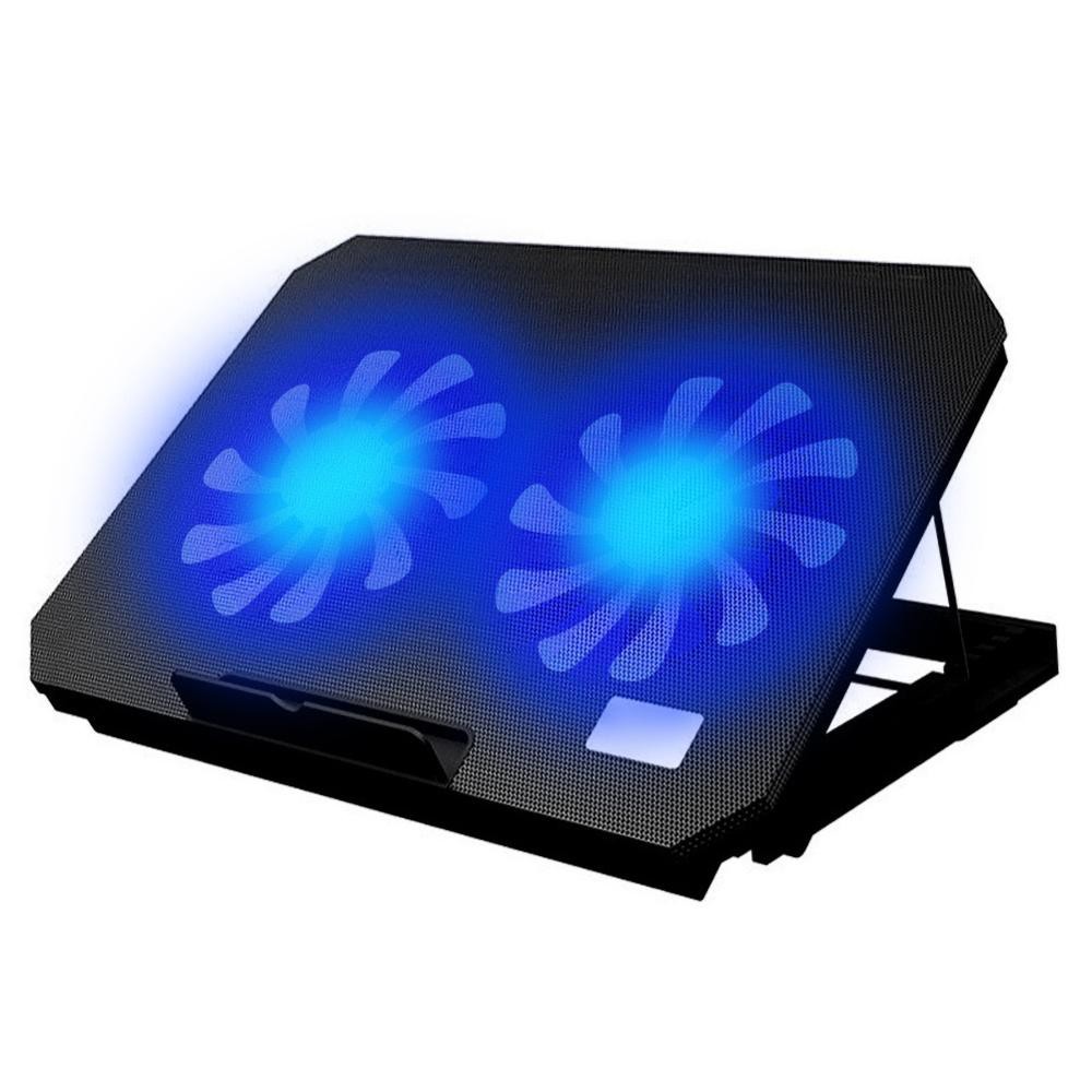 พัดลมคอมพิวเตอร์：LED Lighting Adjustable Angle USB Lato Cooler Fan ...