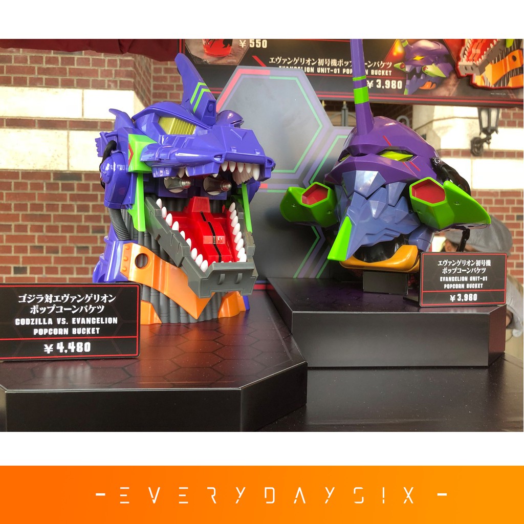Popcorn Bucket Usj Eva And Mechagojira Shopee Thailand