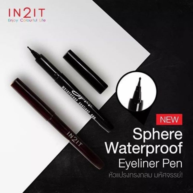 I N2IT Sphere Waterproof Eyeliner Pen อายไลเนอร์ กันน้ำ ติดทน - 1992 ...