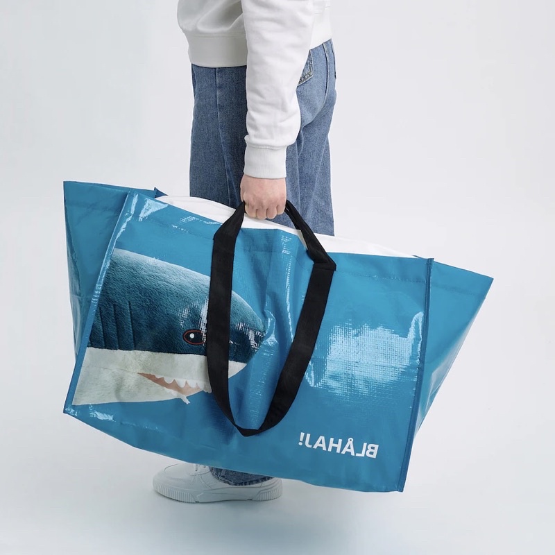 Ikea กระเป๋าช้อปปิ้งรักษ์โลก Ikea รุ่น Rumpling ฉลามบุก ถุงหิ้วใหญ่ ...