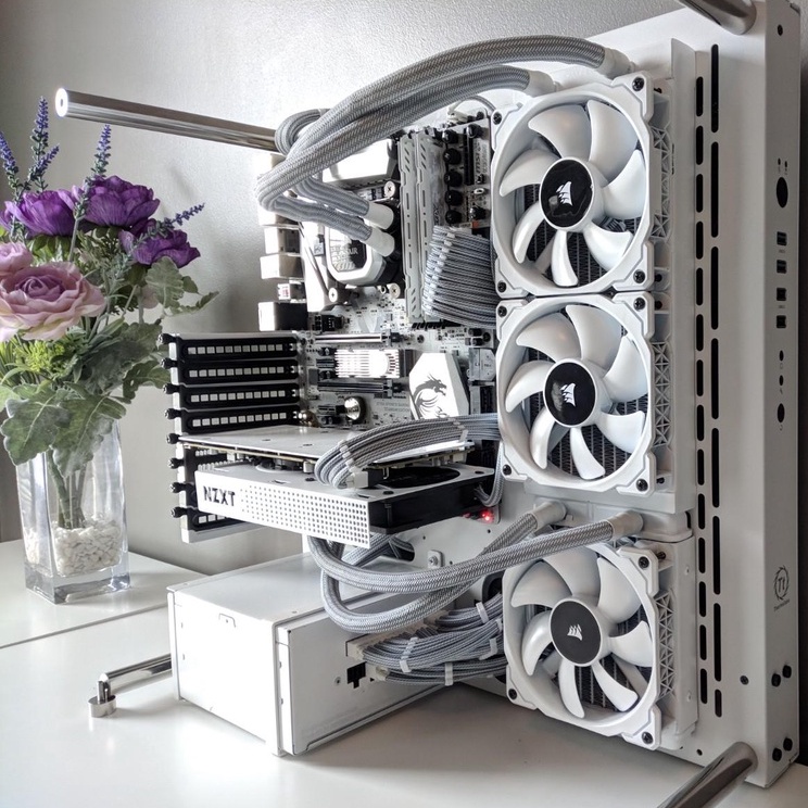 TT CORE P3 SNOW White Tempered Glass EDITION ( เคสเปล่า แถม riser ) THERMALTAKE CASE - mediazcom ...