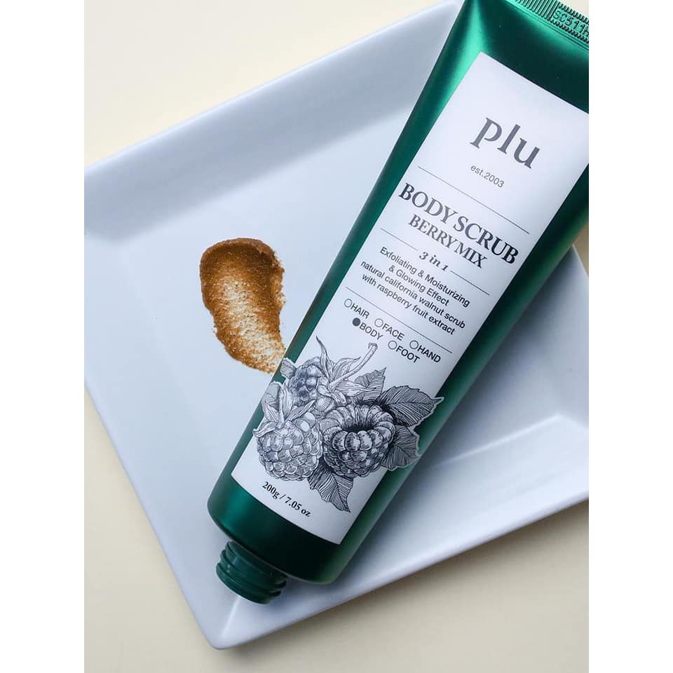 Plu BODY SCRUB BERRY MIX (200 g.) สครับขัดผิวจากเกาหลี - marci_shop ...