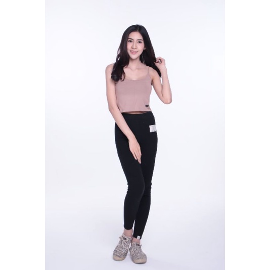 เสื้อ สายเดี่ยว ครึ่งตัว choty เนื้อผ้านุ่ม ใส่สบาย ระบายอากาศและยืดหยุ่นดี - kipkea.12 - ThaiPick