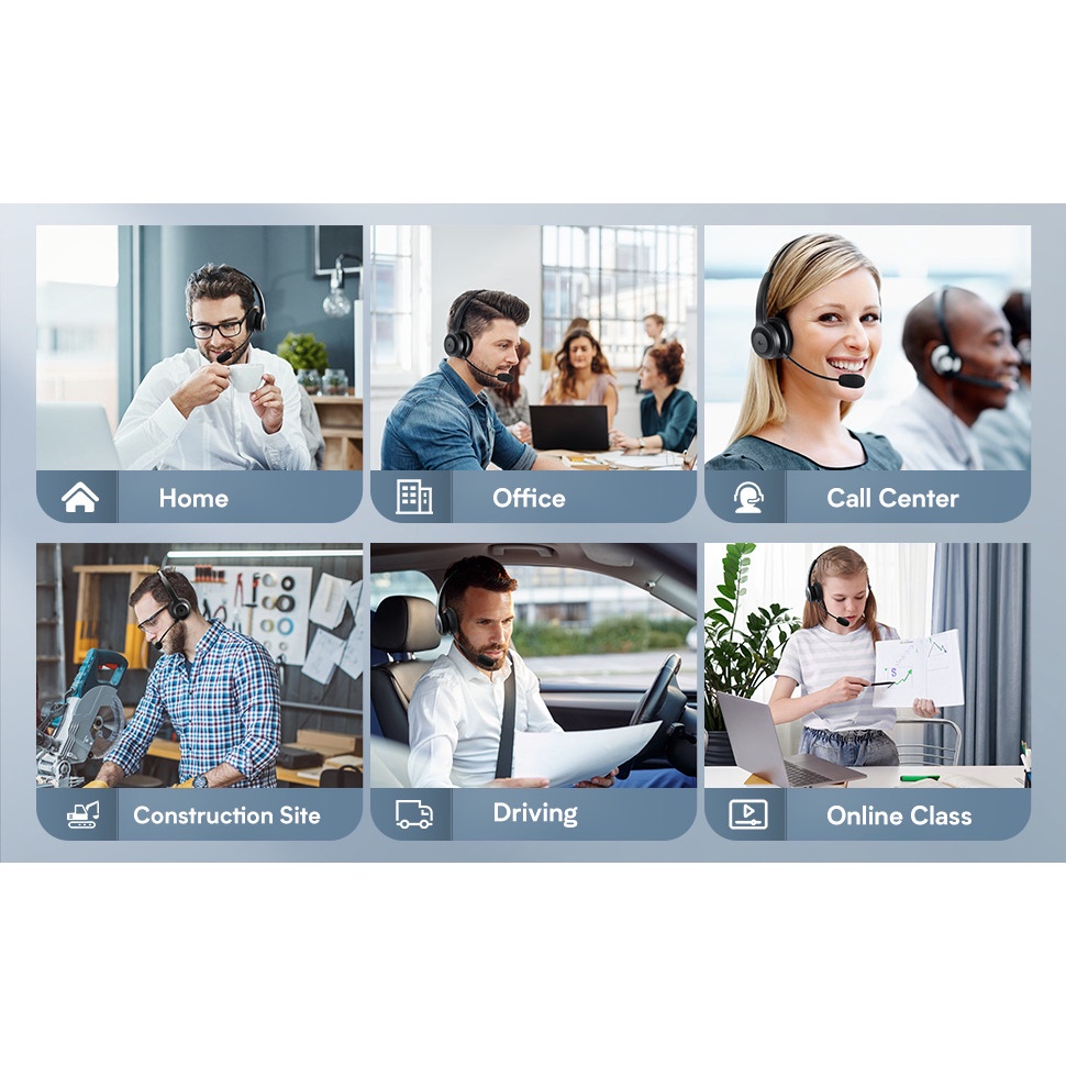 Elevoc Link Plus Black หูฟัง Wireless บลูทูธ สำหรับ WFH พร้อมไมโครโฟน ...