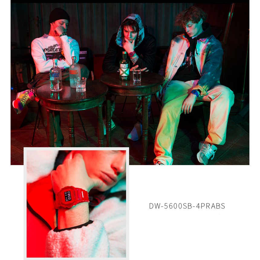 G-SHOCK X ABSOLUT® Vodka Joint Waterproof and Shockproof Sports Men's ...
