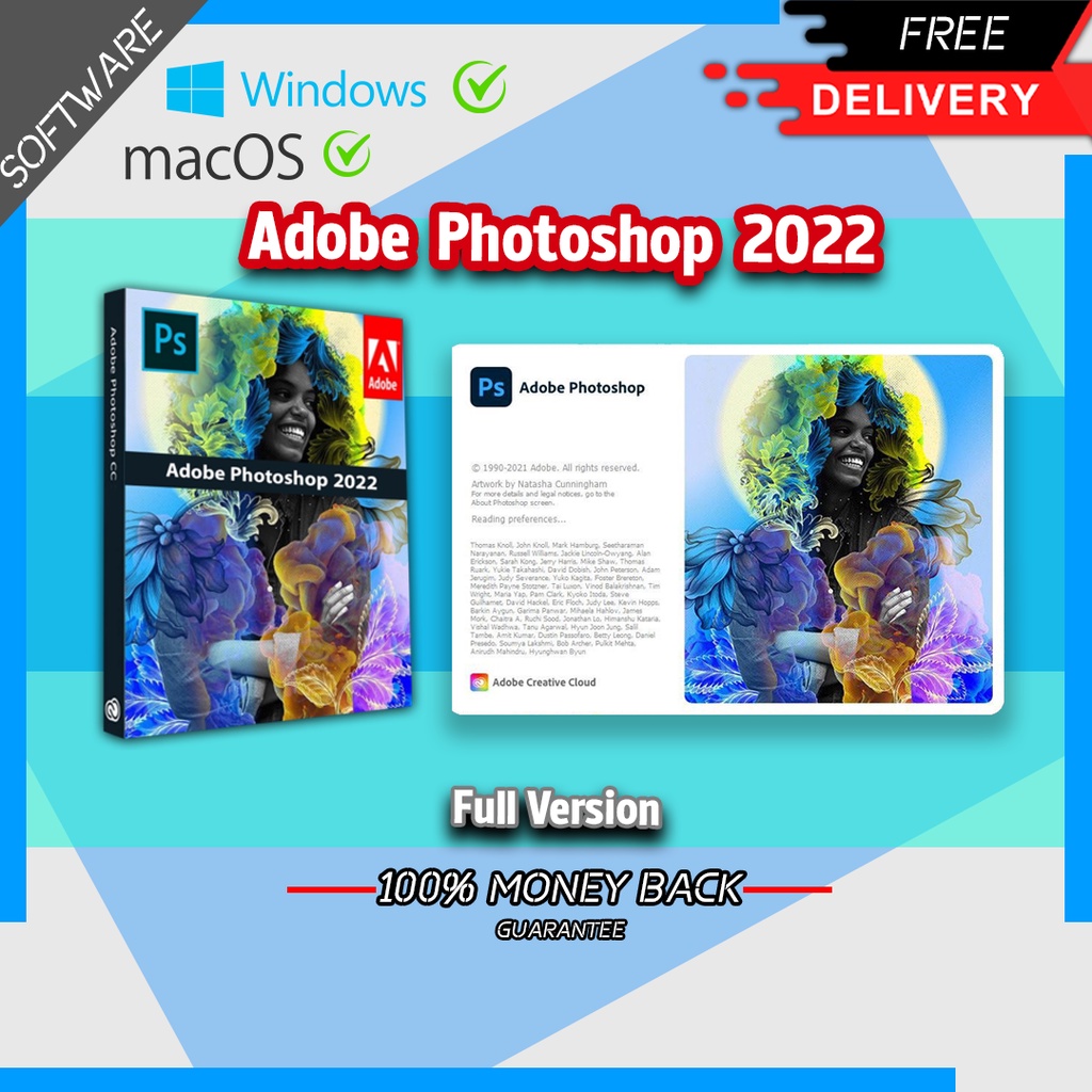 Adobe Photoshop 2022 เวอร์ชั่นล่าสุด forwindows 10 -11 ตัวเต็ม - cfs__store - ThaiPick