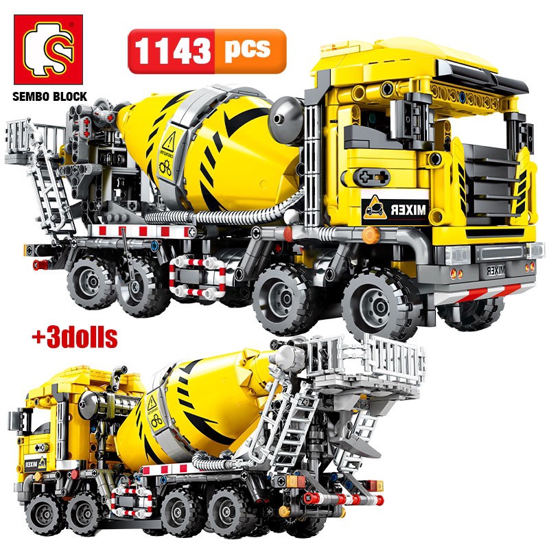 City Engineering Bulldozer Crane Technic Car Compatible with Lego Truck ...