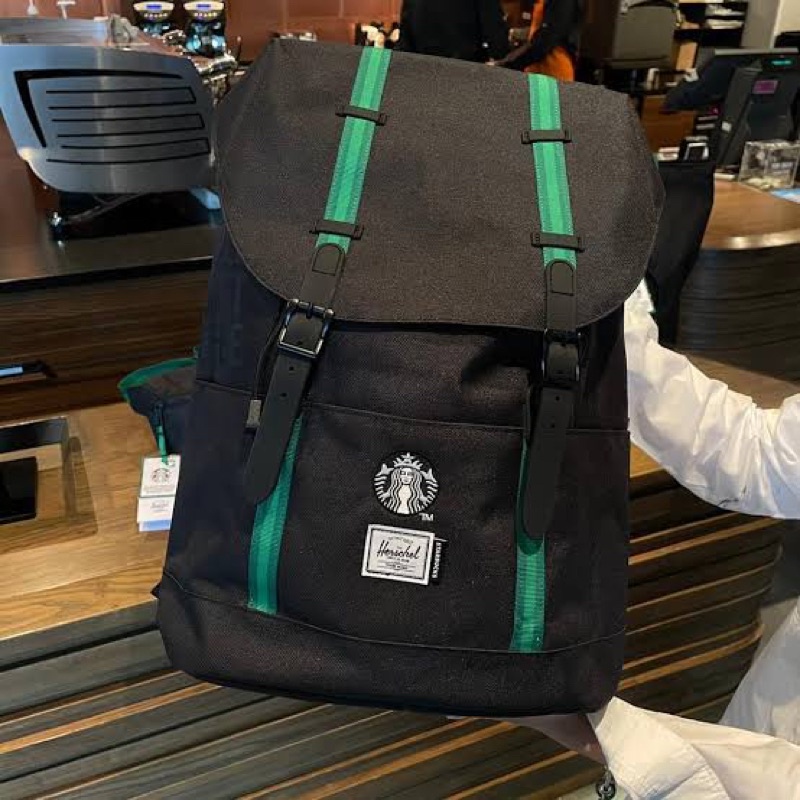 (ลดราคา)ของแท้ 100 กระเป๋าสตาร์บัคส์ เป้ Starbucks X Herschel Backpack ...