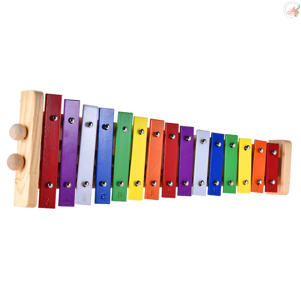 HENRY Colorful Glockenspiel Xylophone Wooden & Aluminum Percussion ...
