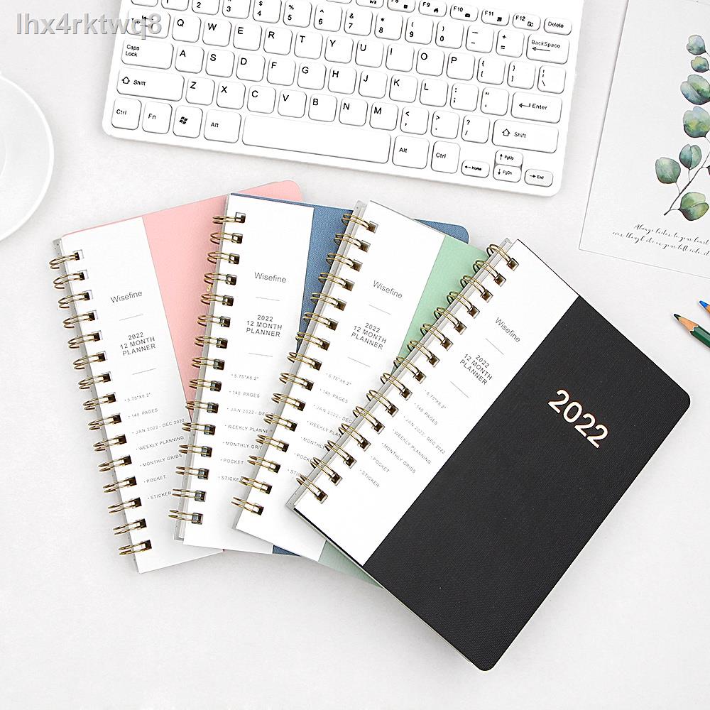 A5 2022 Diary Weekly Planner Agenda Spiral Organizer Notebook Index ...