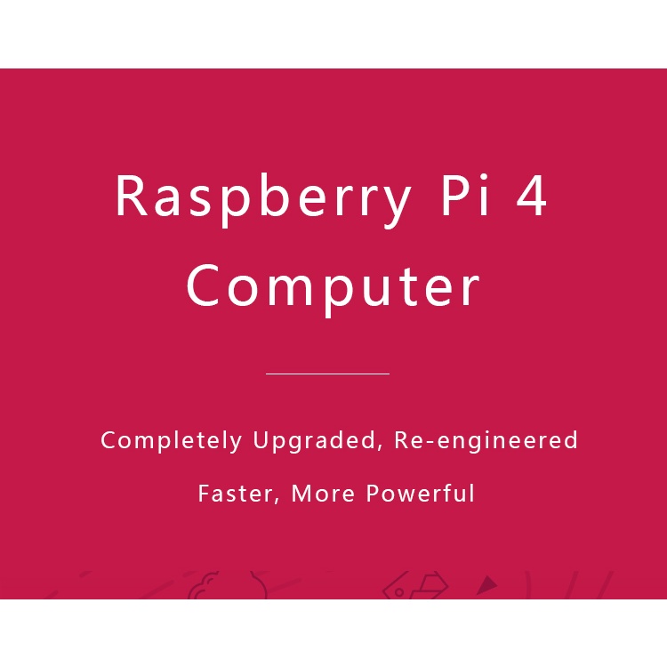 Official Original Raspberry Pi 4 Model B Dev Board Kit RAM 2gb 4gb 8gb ...