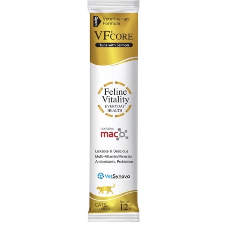 VF Core(วีเอฟคอร์พลัส) Feline Vitality แบบกล่อง 30 ซอง วิตามินรวมสำหรับ ...