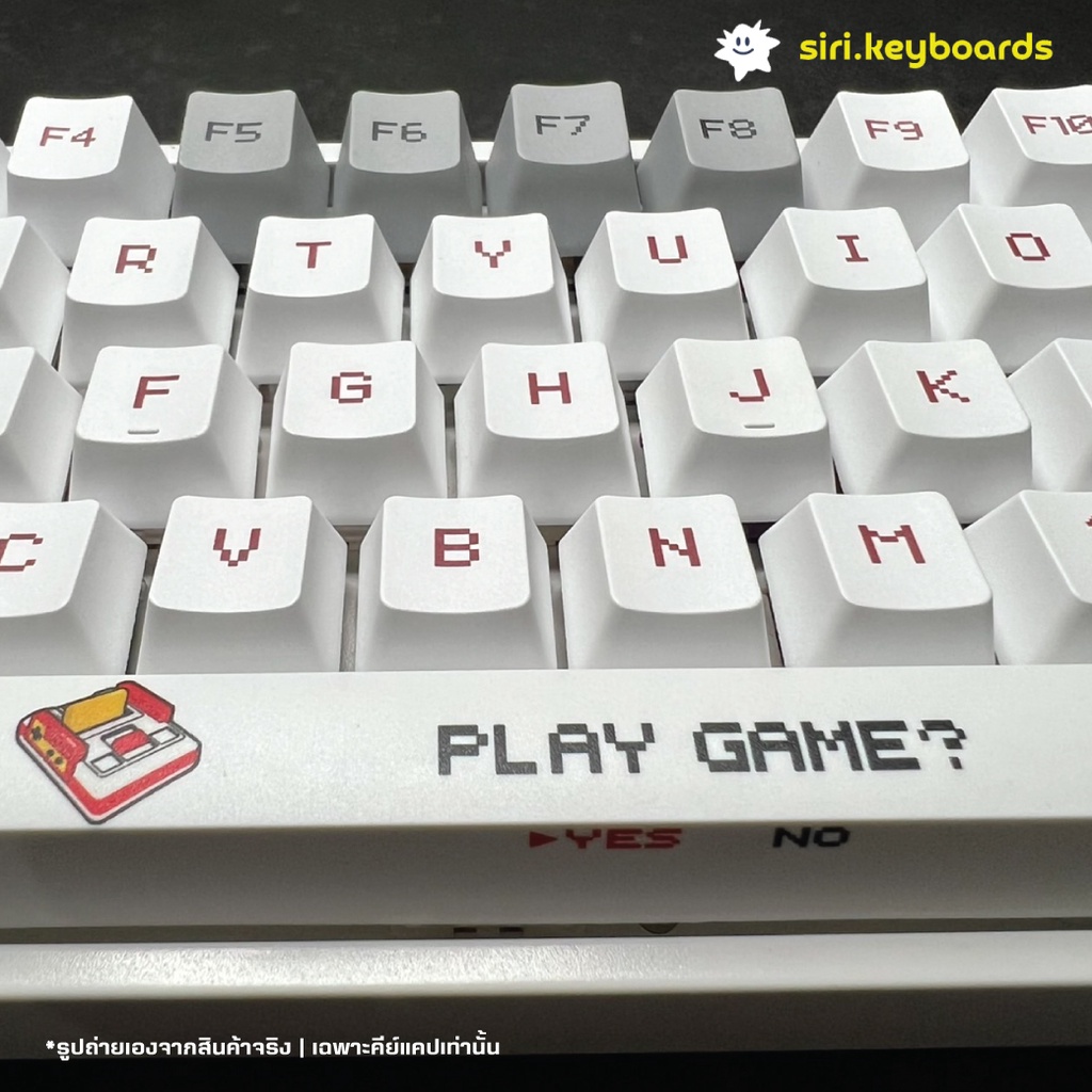 [พร้อมส่ง] Famicom Theme Keycaps ปุ่มคีย์บอร์ด 119 ปุ่ม (ANSI/PBT/OEM ...