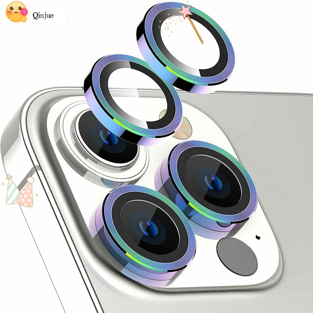QINJUE 3Pcs Anti-Scratch Camera Metal Case Metal Protector Ring Lens ...