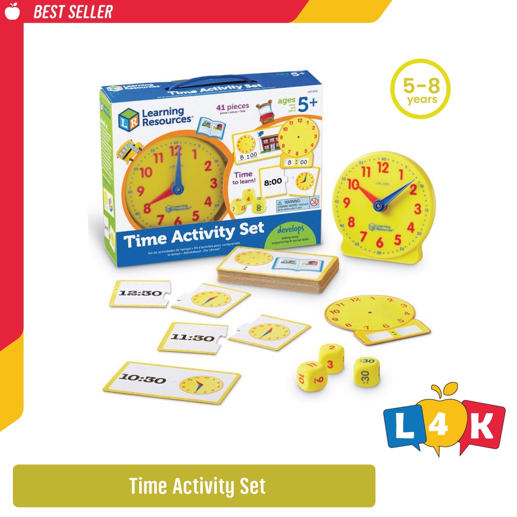 พร้อมส่ง Time Activity Set ของเล่น นาฬิกา เรียนรู้เวลา (Learning ...