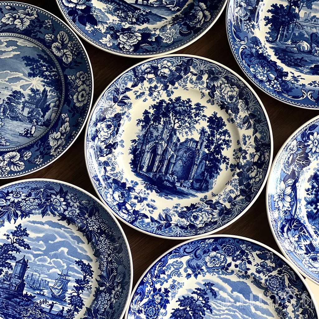 #พร้อมส่ง Wedgwood Blue&White Collection จานสะสม 9" | Shopee Thailand