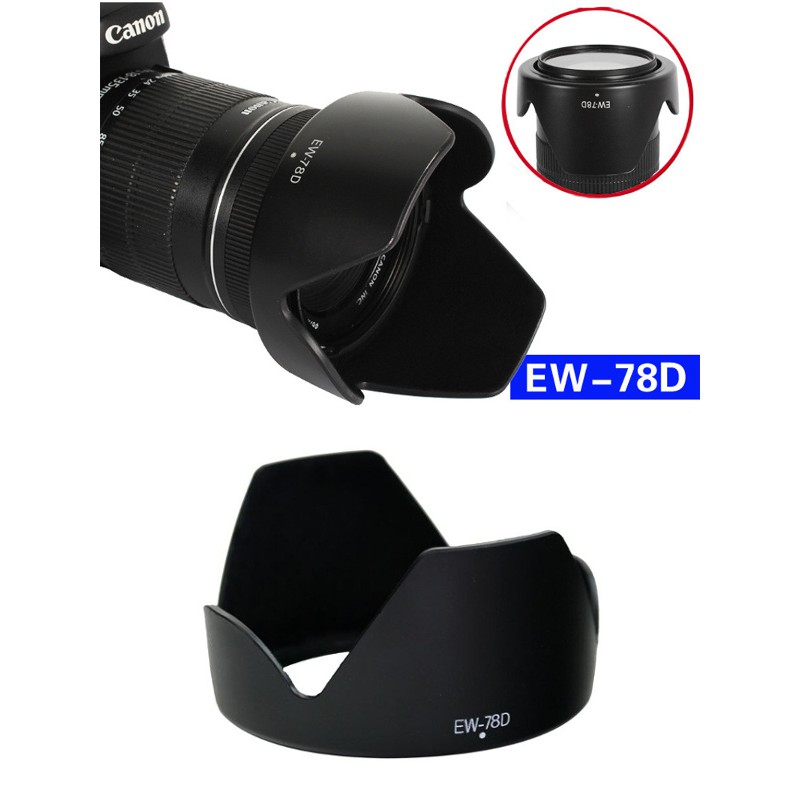 Lens Hood Canon EW-78D for EF-S 18-200mm f3.5-5.6 IS EF 28-200mm f3.5-5.6 USM - sskauto - ThaiPick