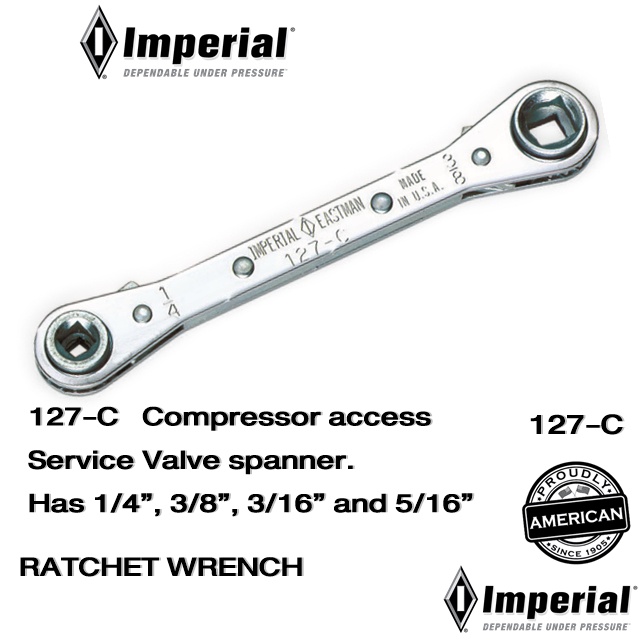 IMPERIAL ประแจวาล์วบริการ ประแจเปิดวาล์ว Series-127C อิมพีเรียล 4ขนาด ...