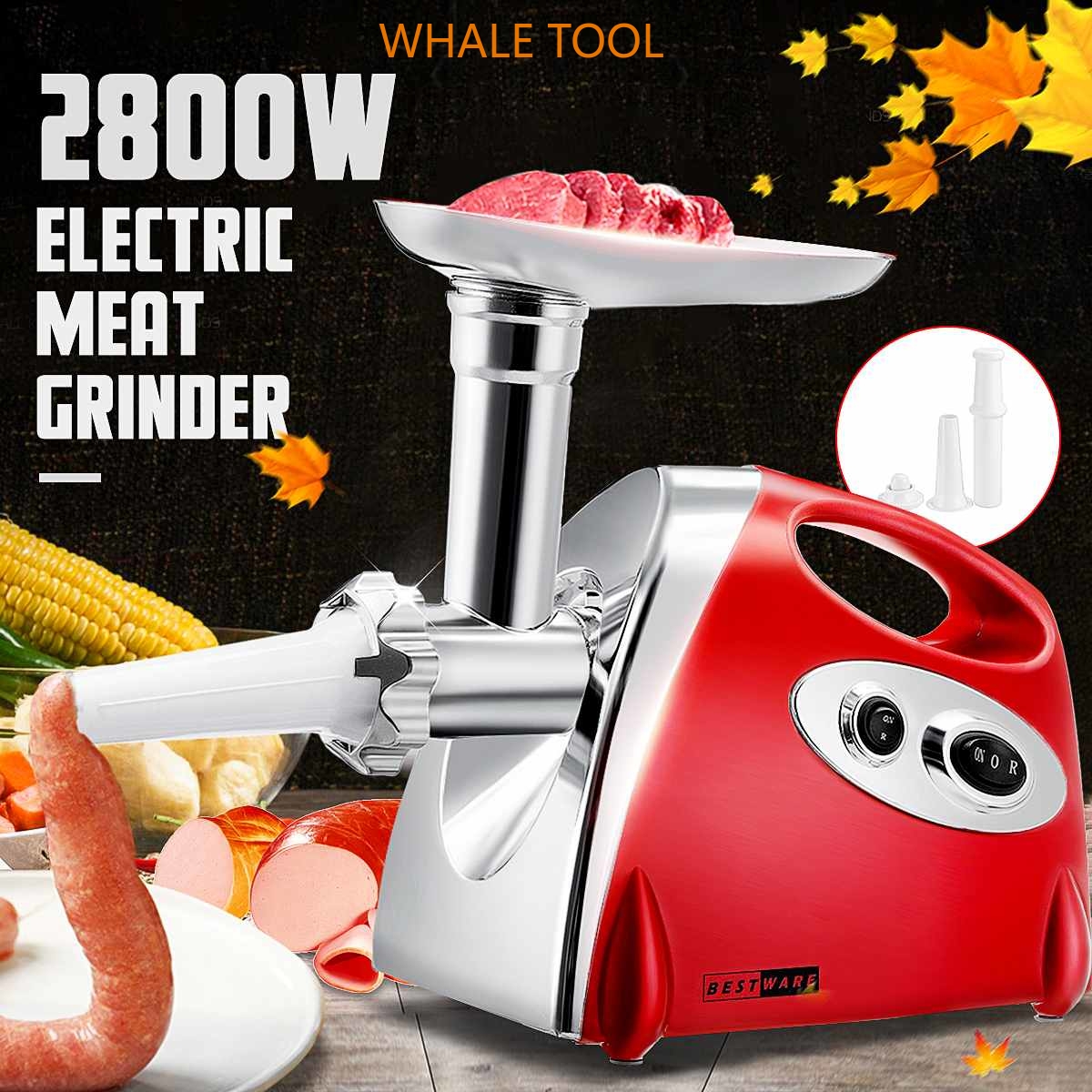 Electric Meat Grinders Stainless Steel Powerful Electric Grinder ...