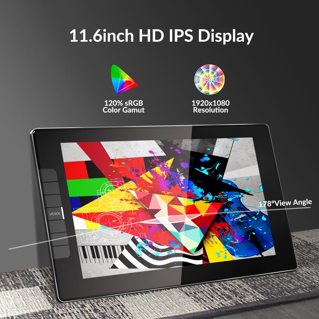 มีสินค้าVEIKK VK1200 11.6 inch IPS Pen Display Drawing Monitor Full ...