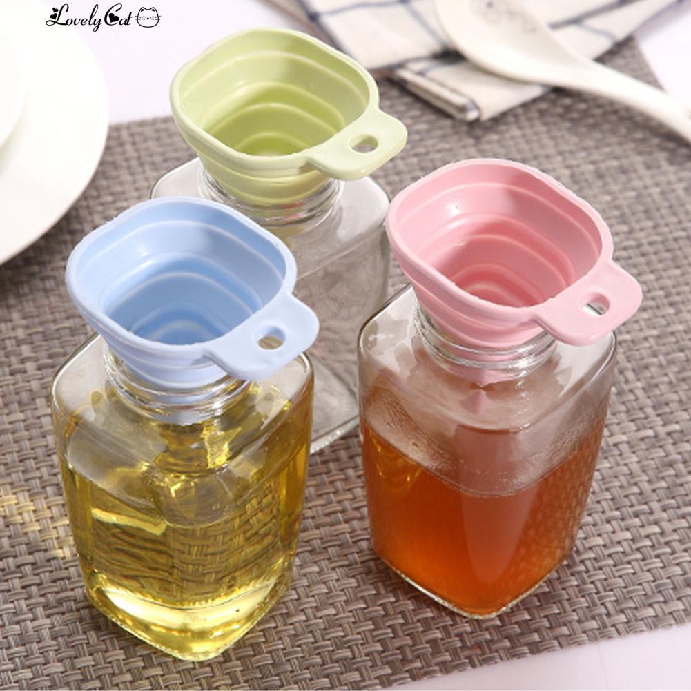 Retractable Mini Funnel Transferring Liquid Oil Kitchen Tool ...