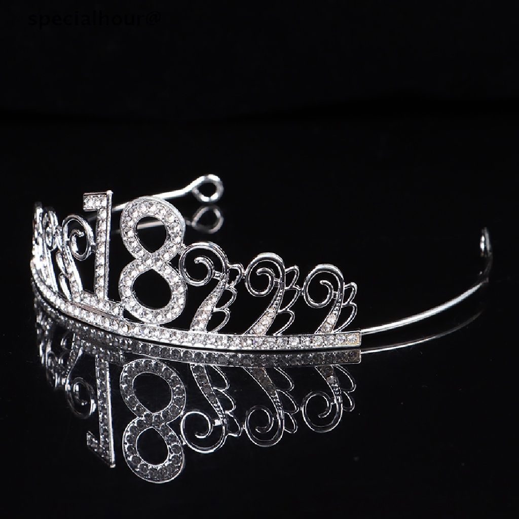specialhour@ 1Pcs 18th Birthday Princess Crown Headband Crystal Wedding ...