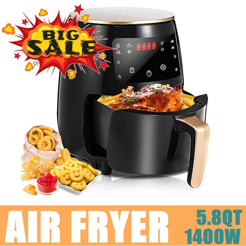 4.5L Air Fryer LED Digital Screen Smart Oil-free Fryer Multifunction ...