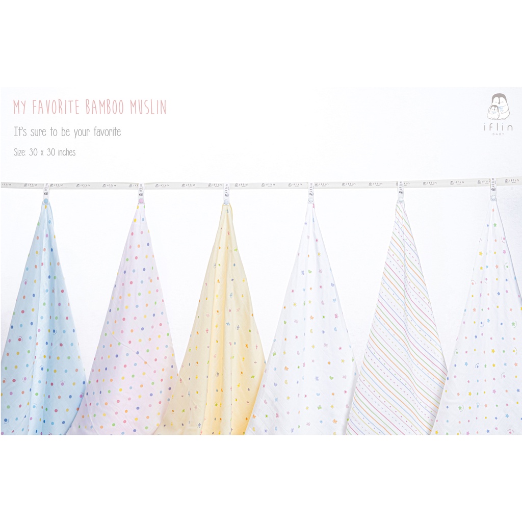Iflin Baby - My Favorite Bamboo Muslin ผ้าอ้อมใยไผ่ - ผ้าอ้อมเด็ก ...