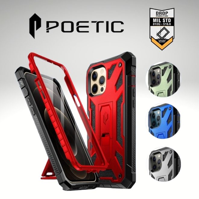 เคส สำหรับ iPhone Poetic Spartan Series Case สำหรับ iPhone 12 / 12 Pro ...