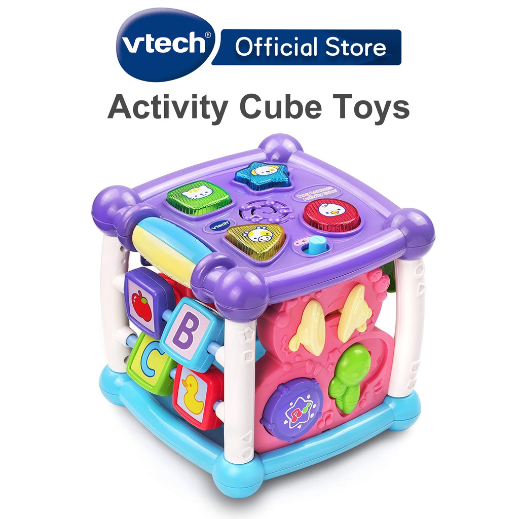 VTech Purple Color Baby Activity Cube 9 in 1 Early Learning Busy 6-36 ...