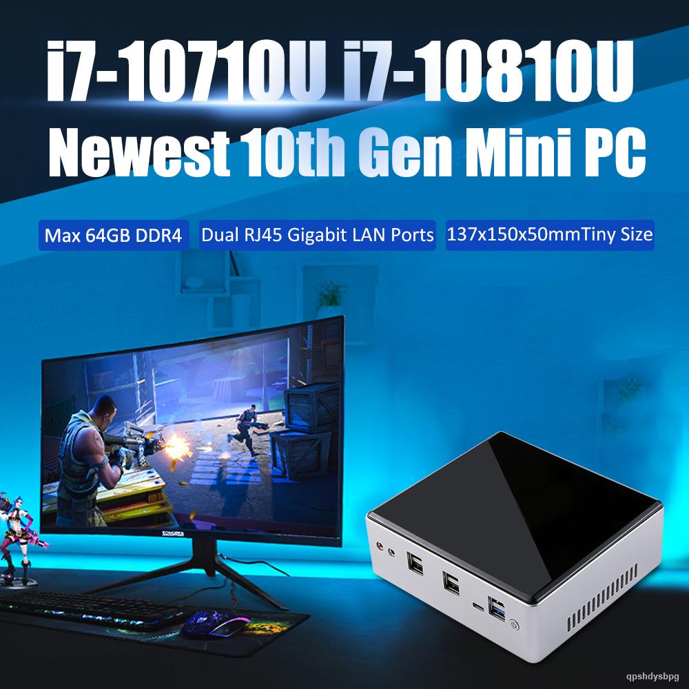 Powerful Mini Computer Intel 10th Gen Core I7 10810U 16G DDR4 512GB SSD ...