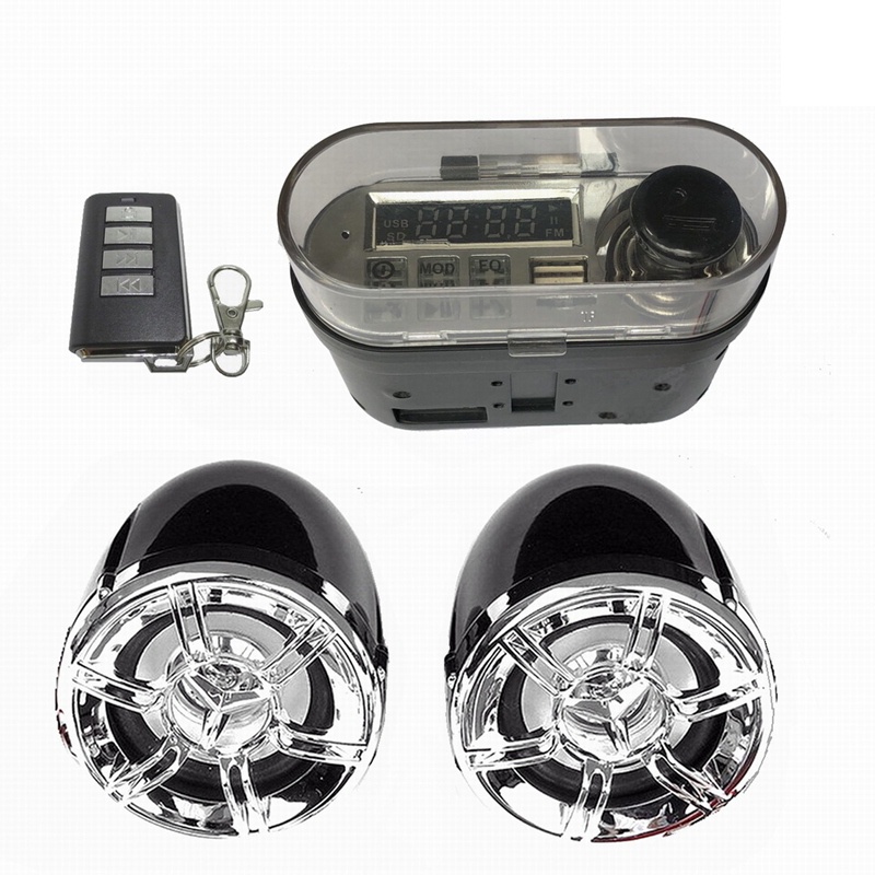 Motorcycle Audio Sound System Stereo Speaker Waterproof Motorbike ...