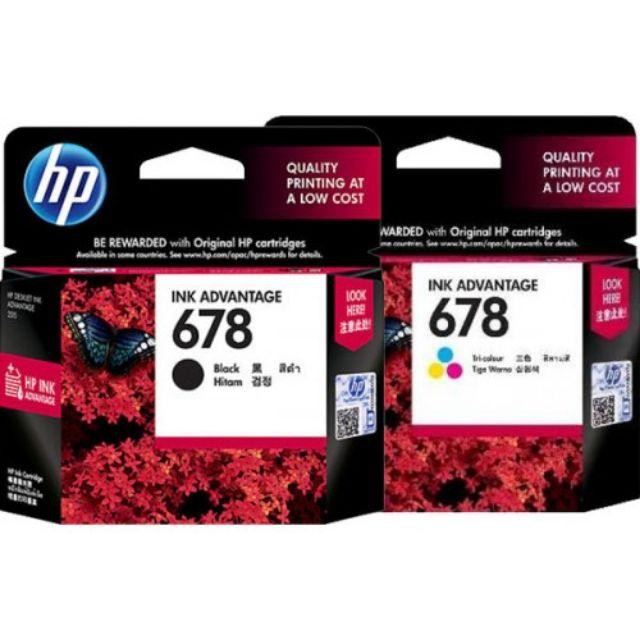 ตลับหมึกคู่ HP 678 BK HP 678 COL For HP 015 1515 2515 2645 2645 3515 3545 4515 4645 All-in-One ...