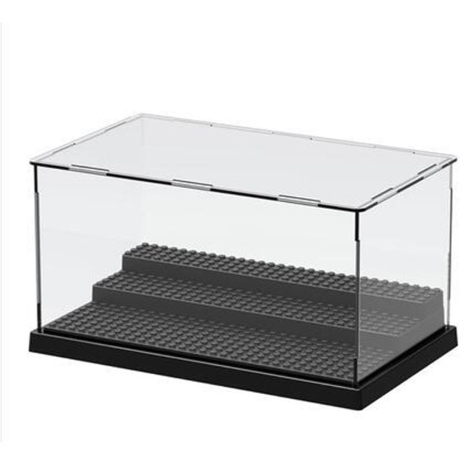 Dust-proof Transparent Display Box 3-layer Removable Acrylic Steps for ...
