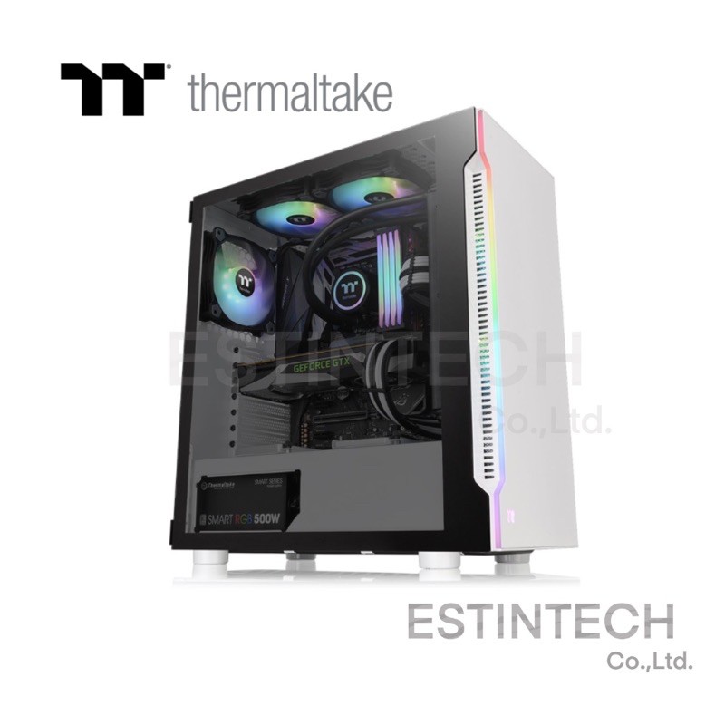 ATX Case (เคส) THERMALTAKE H200 TG RGB BLACK / WHITE ของใหม่ ...