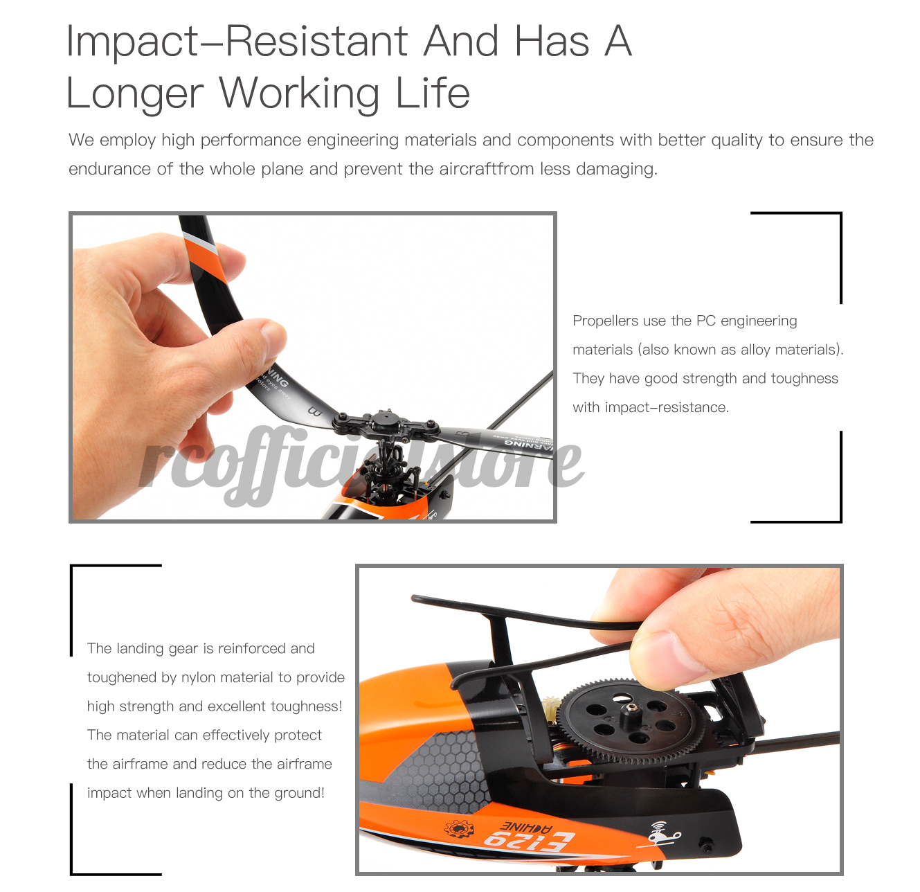 RC Eachine E129 2 . 4 G 4 Ch 6 - Axis เฮลิคอปเตอร์ Rtf - rcofficialstore.th - ThaiPick