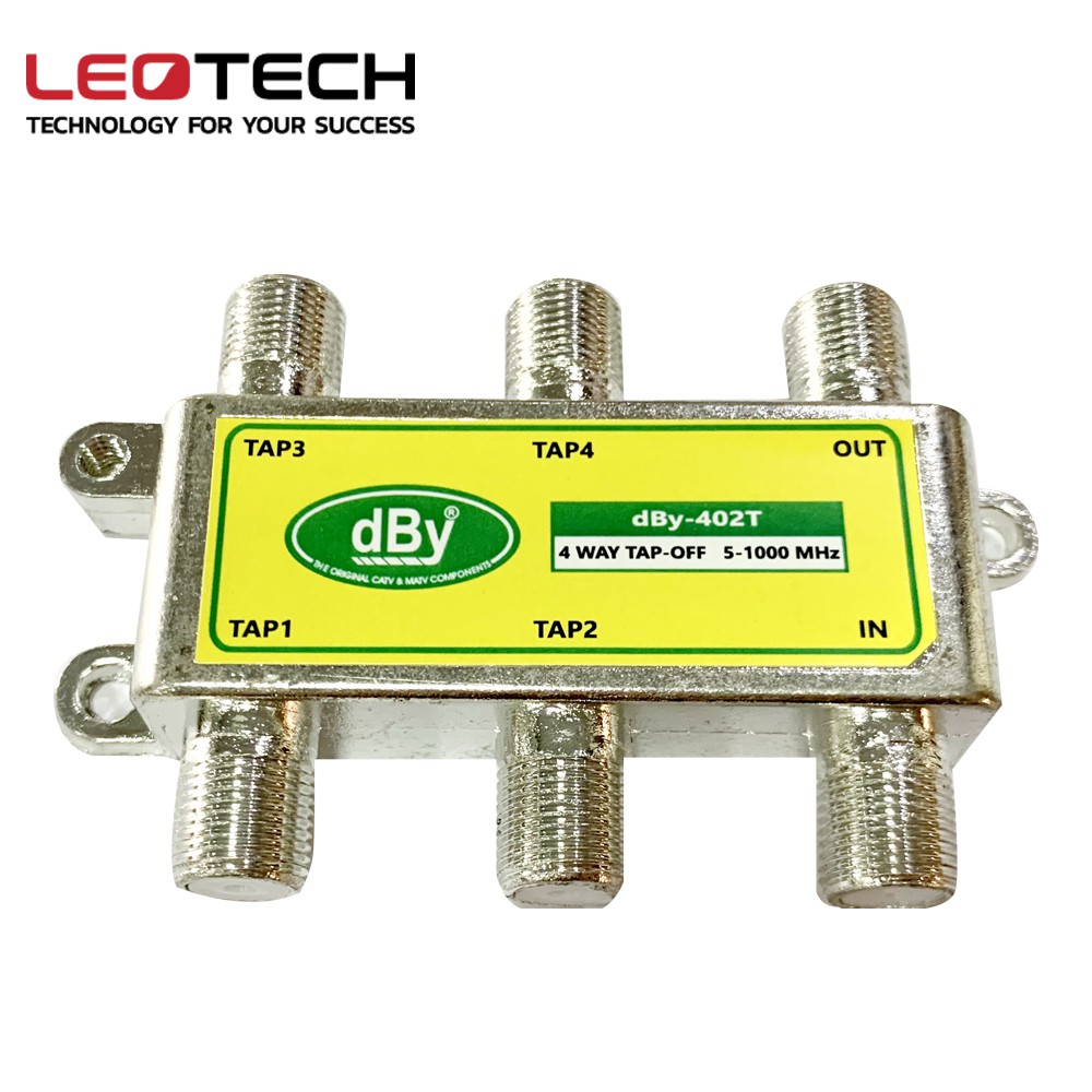 dby-402T INDOOR TAP-OFF 4 ways รองรับความถี่ 5-860 MHz ใช้แยกสัญญาณเข้า ...