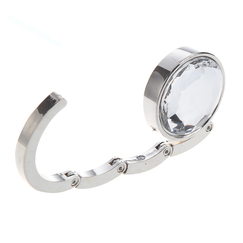 Portable Foldable Folding Crystal Alloy Purse Handbag Hook Hanger Bag ...